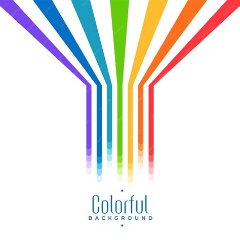 무지개 색 줄무늬 추상적인 배경 무료 벡터