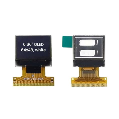 0 66 Inch Oled 64x48 White I2c Spi Mcu
