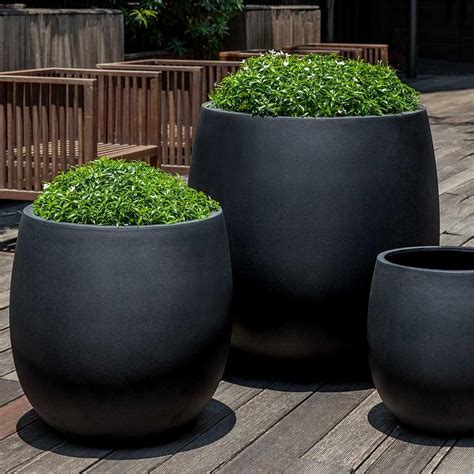 Large Round Outdoor Planters