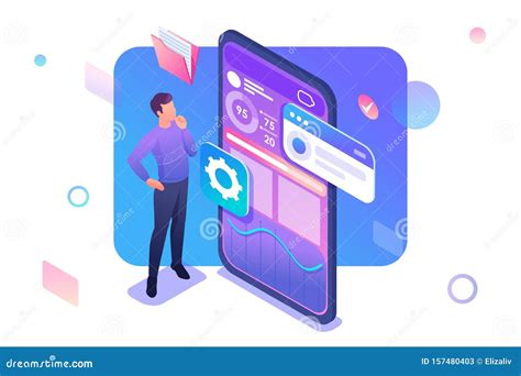 Young Man Is Developing A Mobile Application For Data Collection