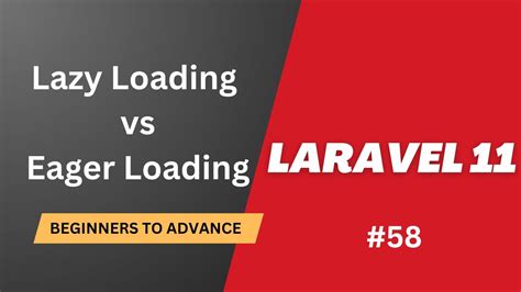 58 Lazy Loading Vs Eager Loading In Laravel Hadayat Niazi Youtube