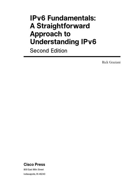 ipv6 fundamentals pdf i pv6 ip address