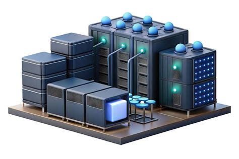 Premium Photo Modern Server And Data Center Icon