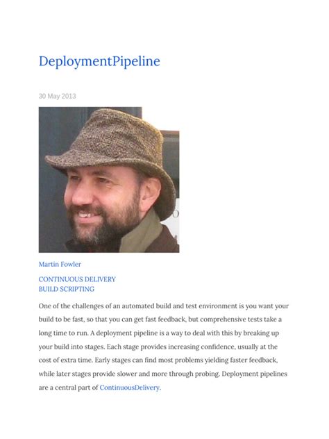 Deployment Pipeline Pdf Computers