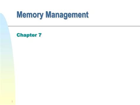PPT Memory Management PowerPoint Presentation Free Download ID