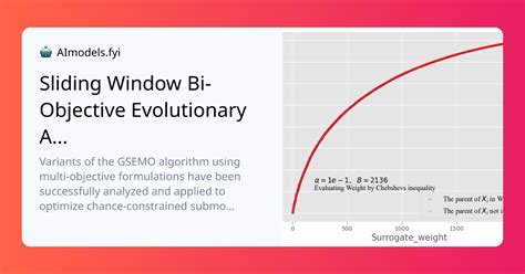 Sliding Window Bi Objective Evolutionary Algorithms For Optimizing