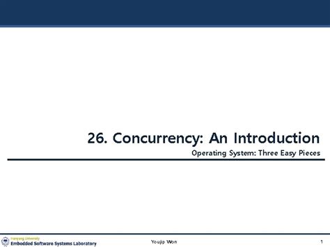 26 Concurrency An Introduction Operating System Three Easy