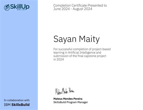 sayan maity on linkedin artificialintelligence projectbasedlearning