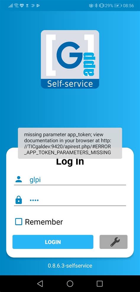 Errorapptokenparametersmissing Connecting To Glpi Api · Ticgal
