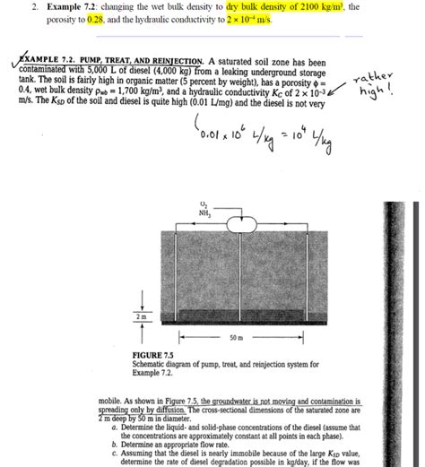 Example Changing The Wet Bulk Density To Dry Chegg Com