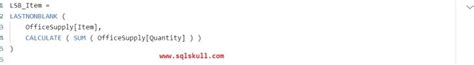 Lastnonblank Function Dax Sql Bi Tutorials