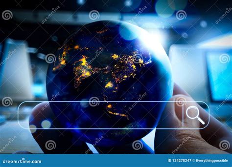 searching browsing internet data information networking concept stock