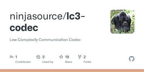 GitHub Ninjasource Lc3 Codec Low Complexity Communication Codec