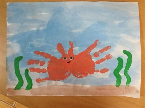 Καλοκαιρινή χειροτεχνία καβουρακι