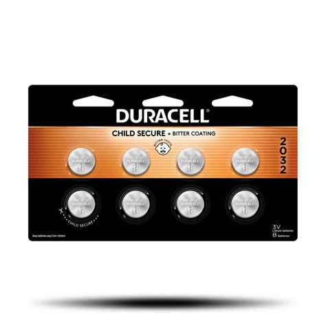 Duracell CR 2032 Lithium Coin Battery with Bitter Coating