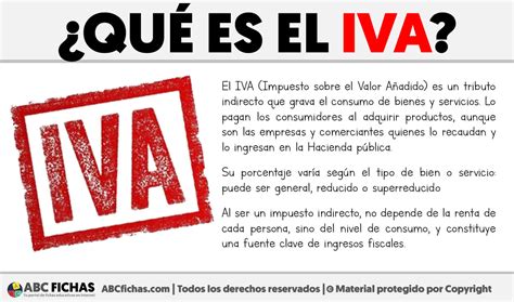 Que Es El Iva Abc Fichas