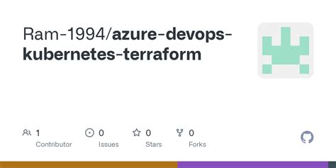 Github Ram 1994azure Devops Kubernetes Terraform