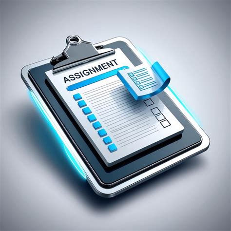 Assignment Icon Clipboard Checklist Document Symbol 3d Vector Illustration Premium Ai