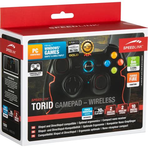 Геймпад Speedlink TORID Gamepad - Wireless - for PC-PS3 (SL-6576-BK-02 ...