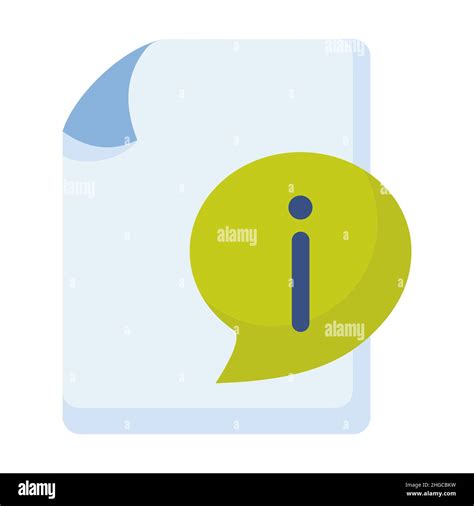 Information Document File Paper Page Help Manual Single Isolated Icon With Flat Style Vector
