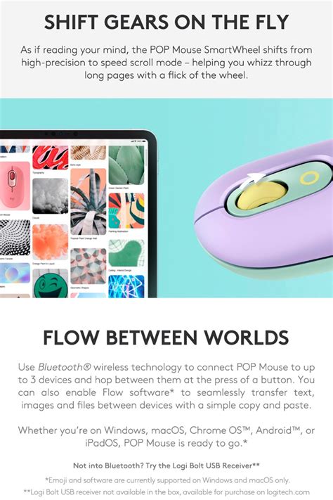 Logitech Pop Wireless Mouse With Customizable Emojis Shopee Malaysia