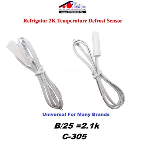 Universal Refrigerator Frezeer 2k Temperature Defrost Sensor Round Head Temperature Sensor