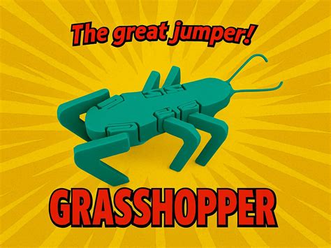 Jumping Grasshopper By Martins Masko Makerworld Jumping Grasshopper By Martins Masko Makerworld