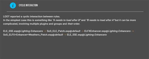 How Can I Fix Cyclic Interaction For Skyrim Special Edtion Vortex