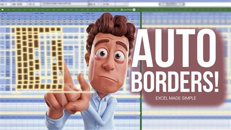 Set Auto Border In Excel Excel Tricks Youtube