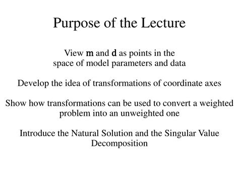 Ppt Lecture 11 Vector Spaces And Singular Value Decomposition