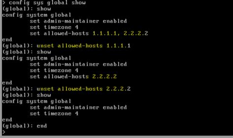 Technical Tip How To Configure Trusted Host For G Fortinet Community