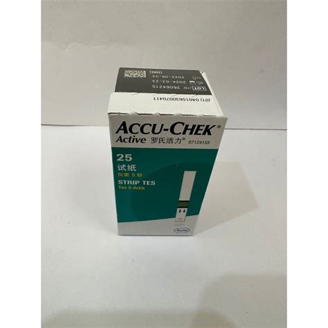 Jual Accu Chek Active Strip 25 Pcs Shopee Indonesia