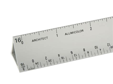 Alumicolor Architects Hollow Aluminum Triangular Drafting Scale