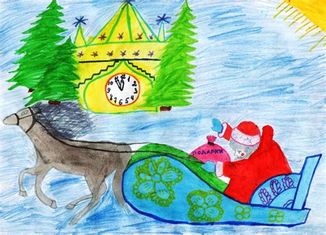 Საბავშვო საახალწლო ნახატები