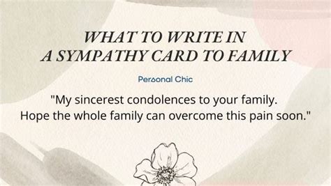 What To Write In A Sympathy Card 100 Sympathy Messages Personal Chic