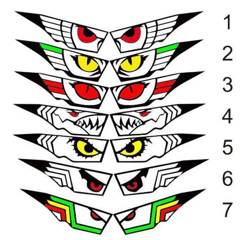 Jual Stiker Mata Elang Headlamp Lampu Vario 125 150 Old Di Seller Decalmatic Randugunting