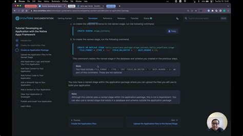 Snowflake Native App Tutorial Youtube