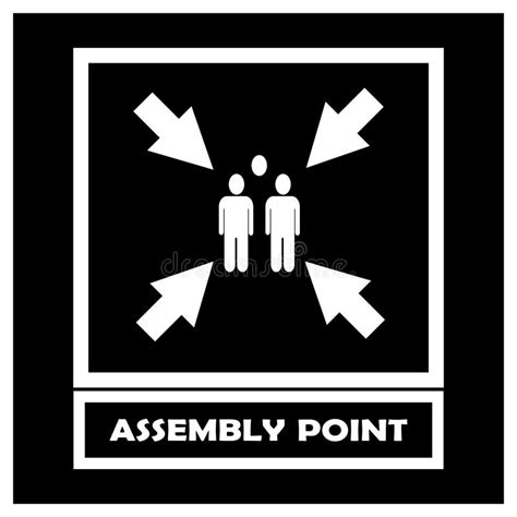 Assembly Point Icon Stock Illustration Illustration Of Prohibited 333064512