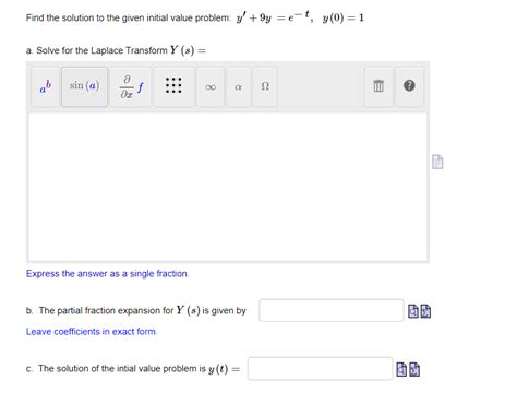 solved find the solution to the given initial value problem