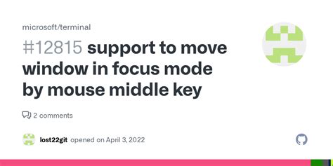 Support To Move Window In Focus Mode By Mouse Middle Key · Issue 12815