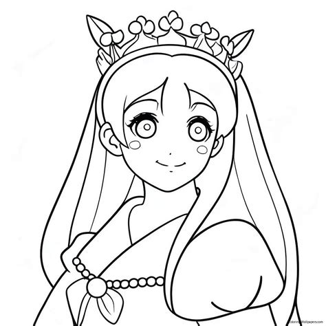 Anime Princess Coloring Page 22772 17990