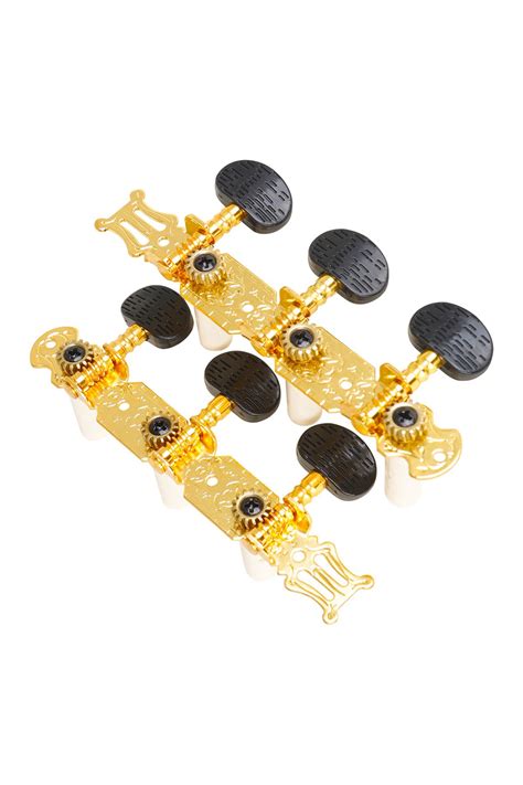 Choice Y 79 2pcs Classical Guitar Knobs Chords Open Black Gold Chords A