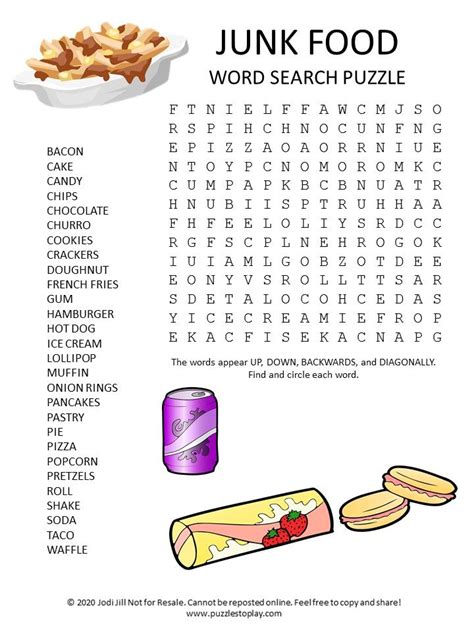 Food Word Search Answers Free Printable Templates