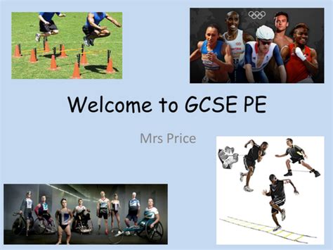 Introduction To Gcse Pe Edexcel Teaching Resources