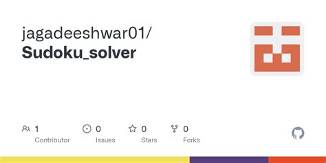 GitHub Jagadeeshwar01 Sudoku Solver