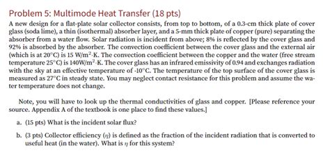 Solved Problem Multimode Heat Transfer Pts A New Chegg