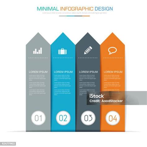 Infographic 요소 전체에서 비즈니스 아이콘 색상 배경 원 프로세스 또는 단계 및 옵션 워크플로 다이어그램 디자인 요소 Eps10 그림을 벡터 0명에 대한 스톡 벡터