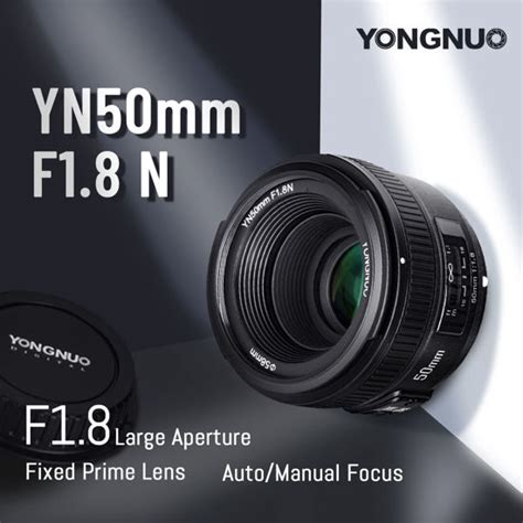 GetUSCart YONGNUO YN Mm F N Standard Prime Lens Large Aperture Auto Manual Focus AF MF For