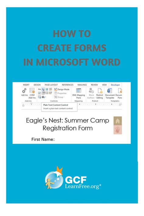 DID YOU KNOW You Can Easily Create Forms In Microsoft Word Create Forms Words I Need A Job