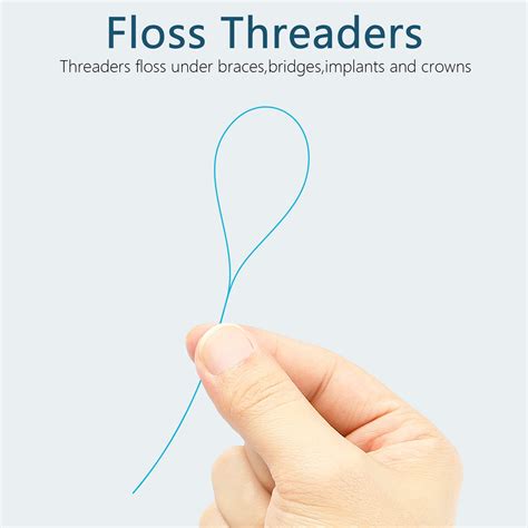 Floss Threaders Deep Clean Dental Floss Threader For Braces Bridges And